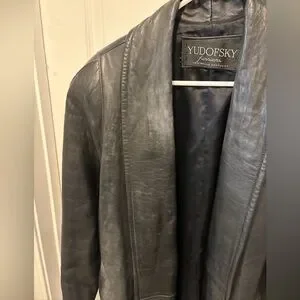 Yudofsky Furriers | Jackets & Coats | Yudofsky Furriers Leather Coat ...
